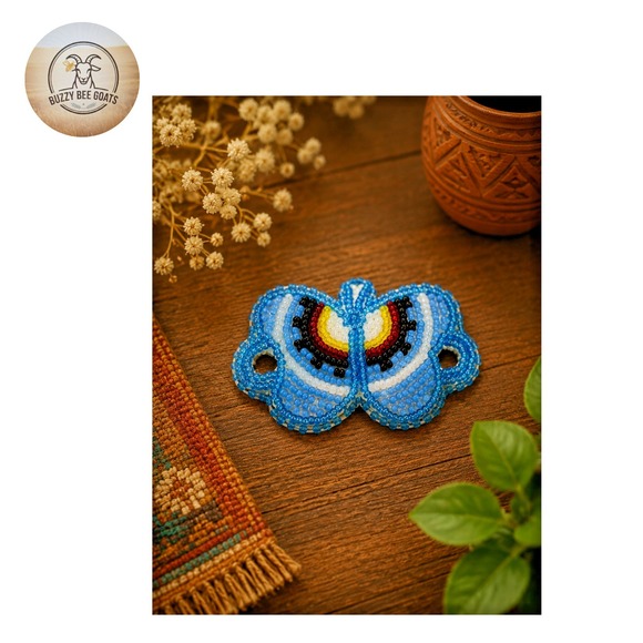 The Unbranded Brand | Accessories | Glass Seed Bead Butterfly Hair Clip ...